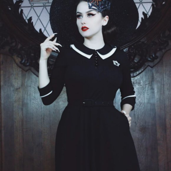 Voodoo Vixen | Dresses | Voodoo Vixen X Acid Doll Dark Sacrement Flare ...